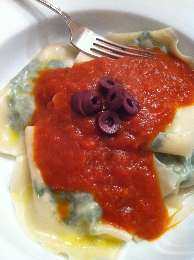 Wonton Ravioli with Ricotta and Spinach – Small, but valuable.